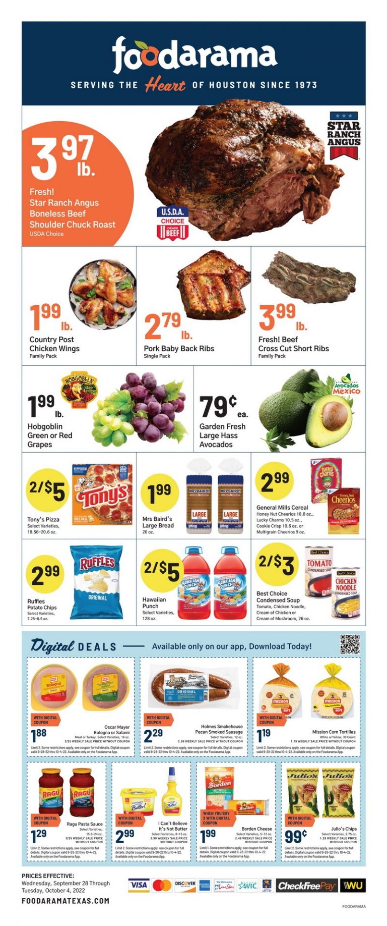 Foodarama Weekly Ad Sep 28 – Oct 04, 2022