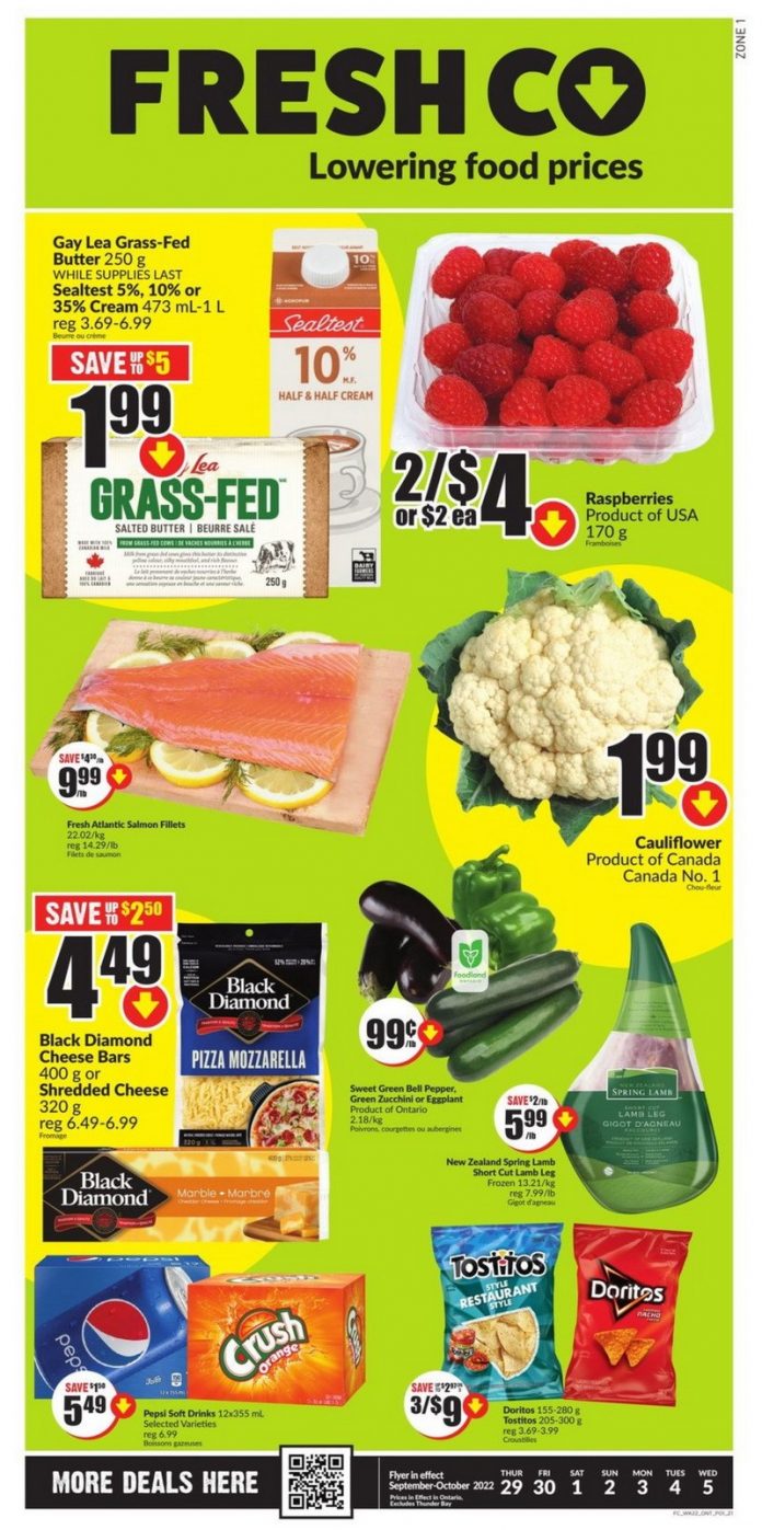 FreshCo Weekly Ad Sep 29 – Oct 05, 2022