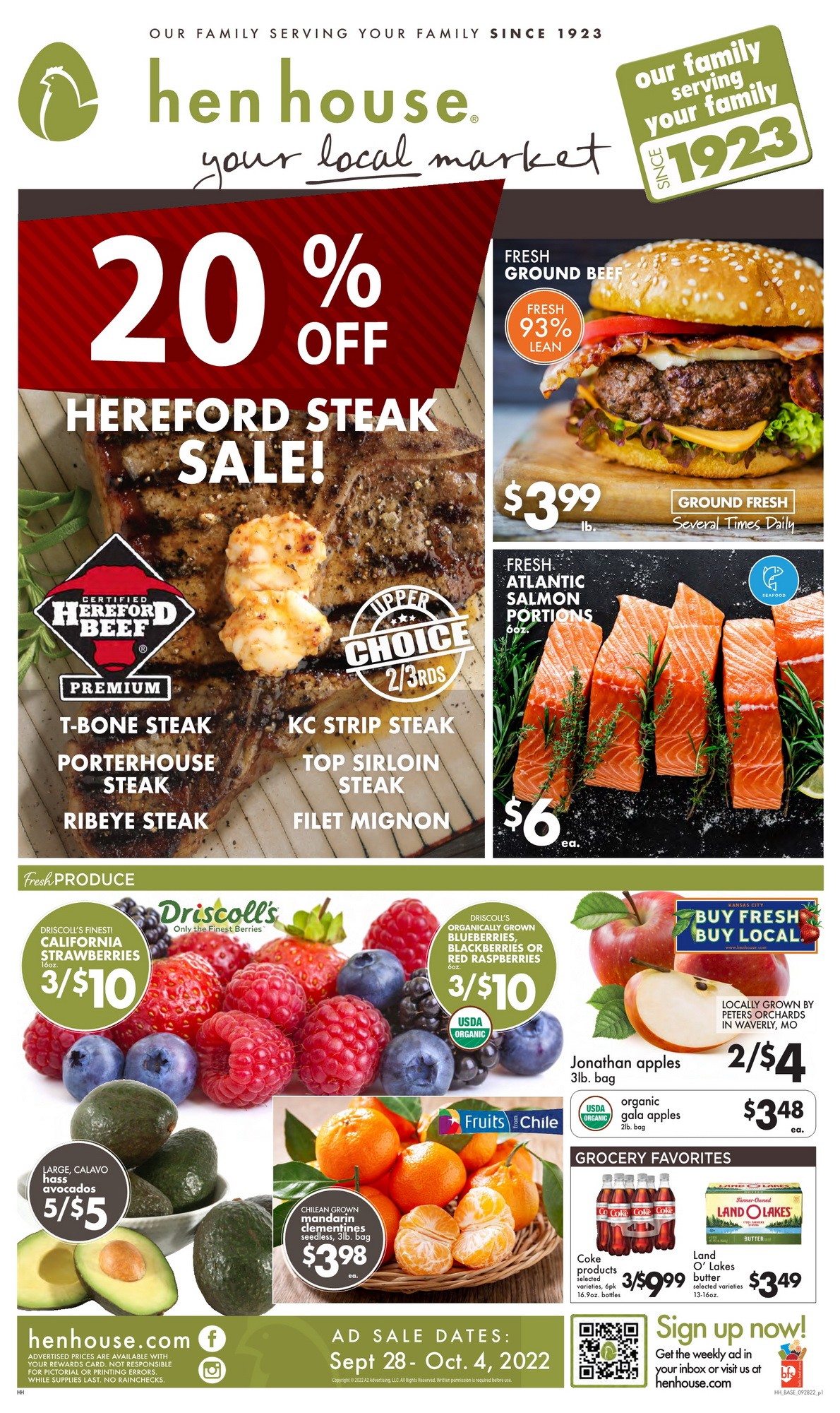 Hen House Weekly Ad Sep 28 – Oct 04, 2022