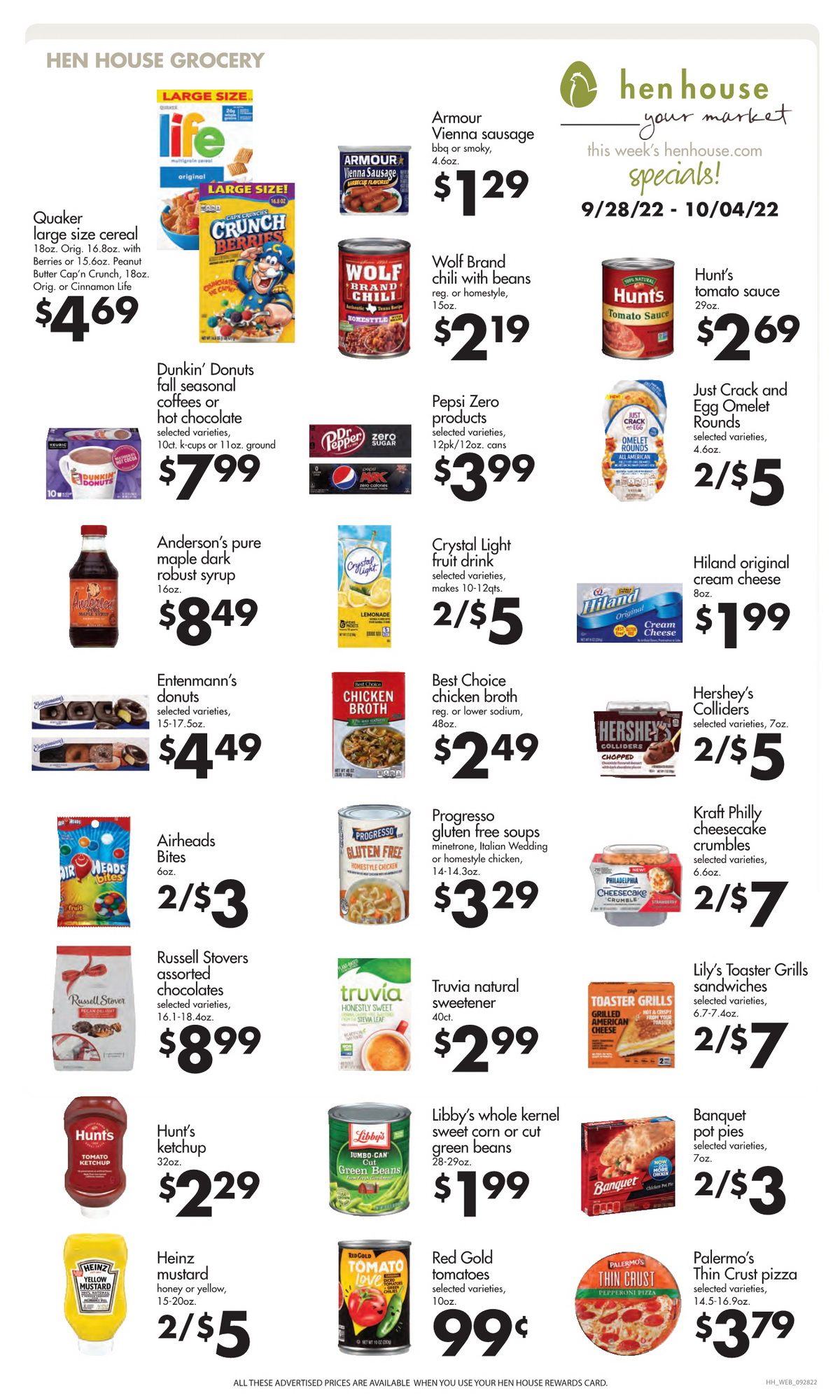 Hen House Weekly Ad Sep 28 – Oct 04, 2022