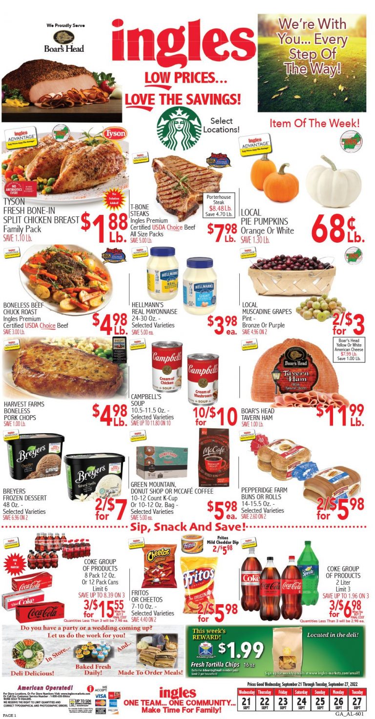 Ingles Weekly Ad Sep 21 – Sep 27, 2022