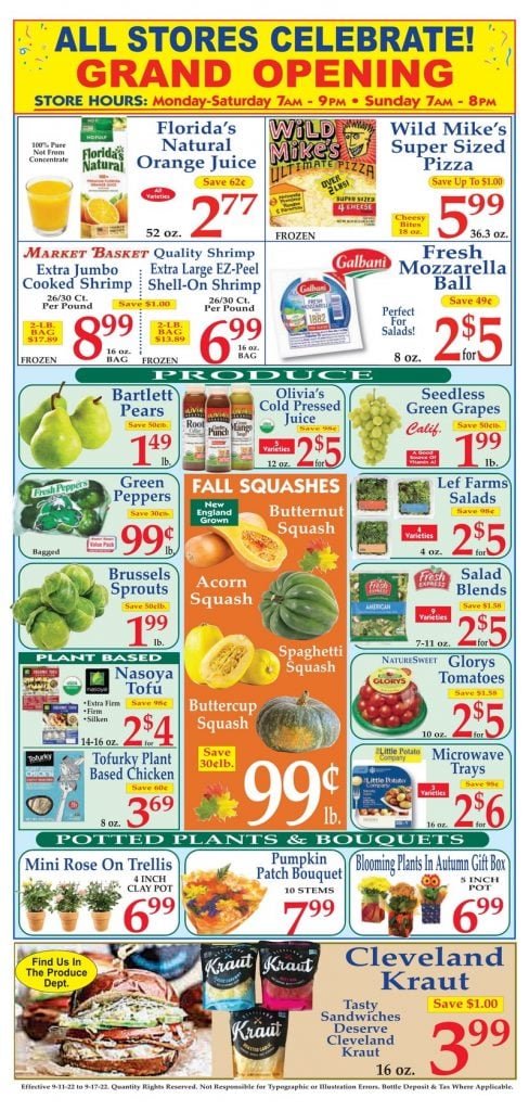 Market Basket Weekly Flyer Sep 11 – Sep 17, 2022