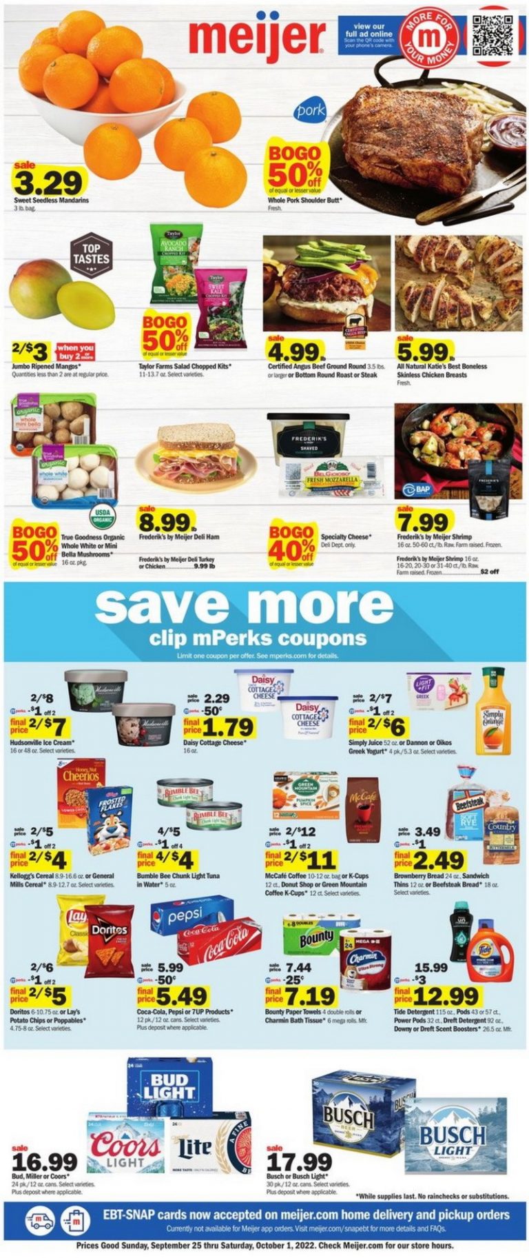 Meijer Weekly Ad Sep 25 – Oct 01, 2022