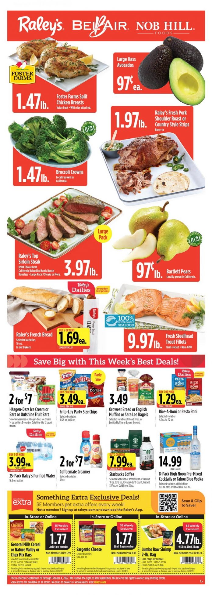 Raley's Supermarkets Weekly Ad Sep 28 – Oct 04, 2022