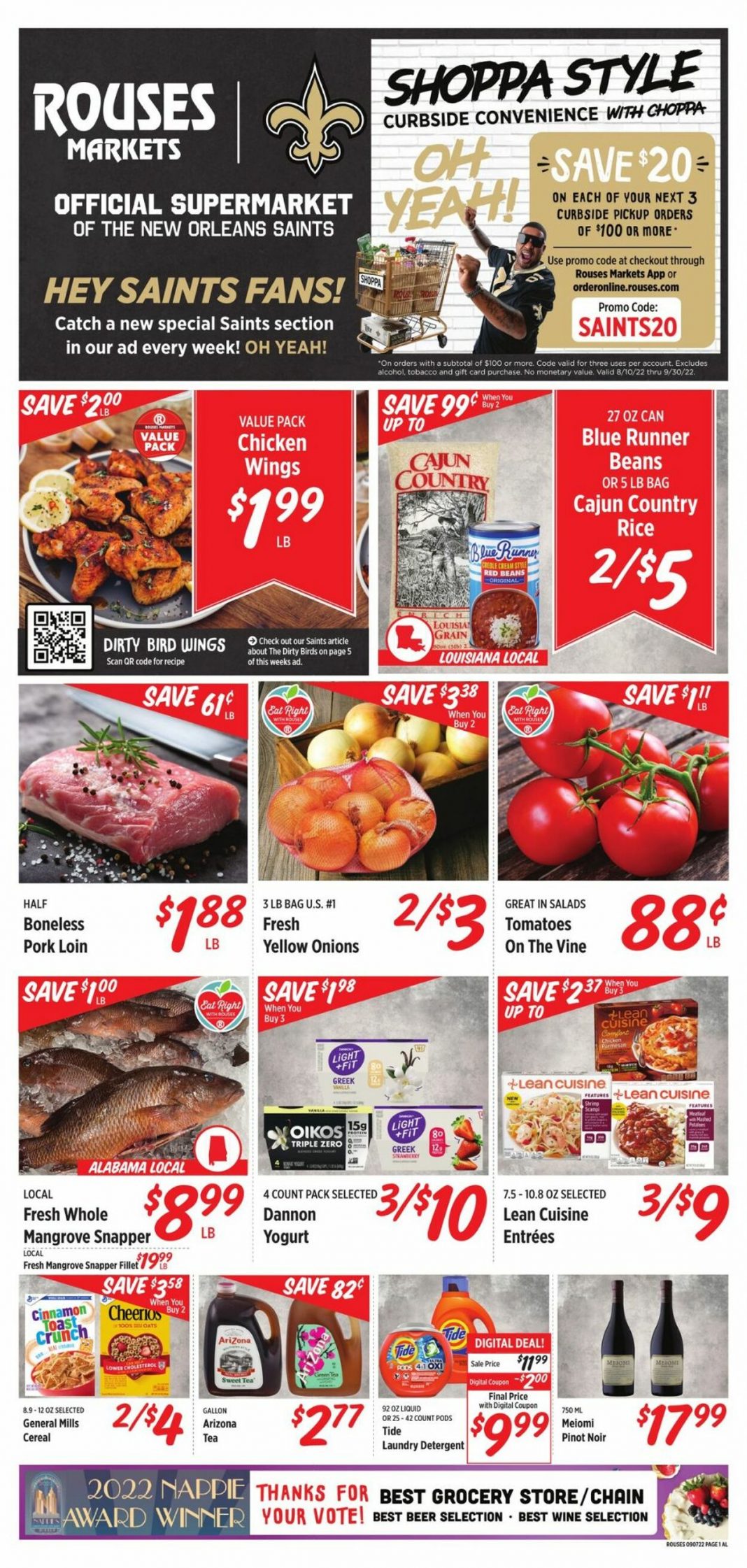 Rouses Weekly Ad Sep 07 – Sep 14, 2022