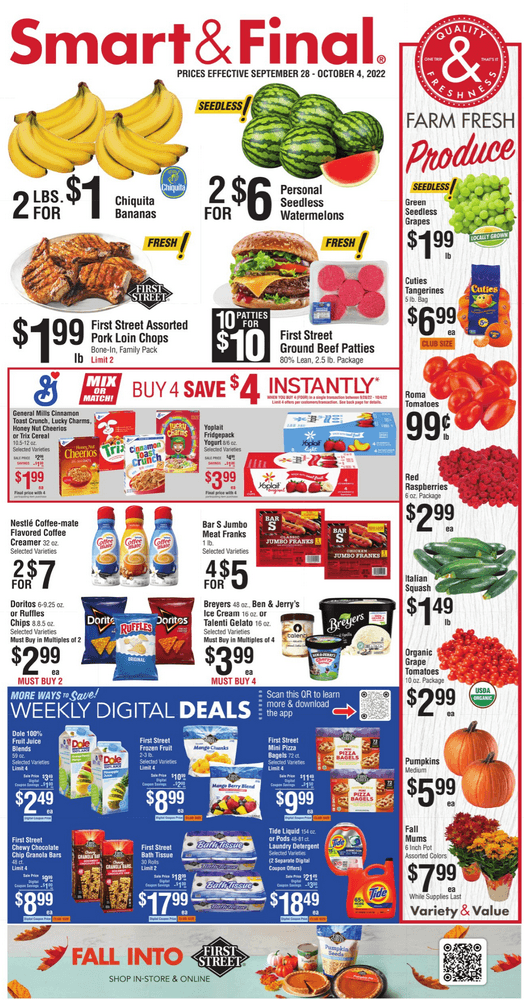 Smart & Final Weekly Ad Sep 28 – Oct 04, 2022