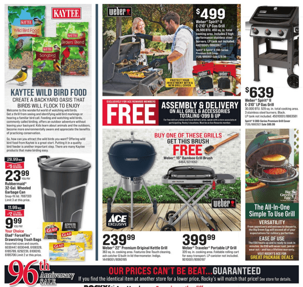 ACE Hardware 96th Anniversary Sale Oct 07 – Oct 16, 2022