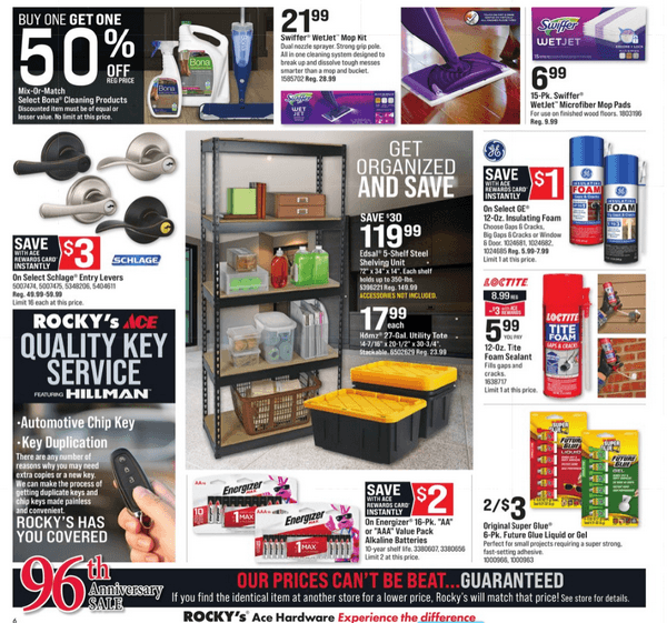 ACE Hardware 96th Anniversary Sale Oct 07 – Oct 16, 2022