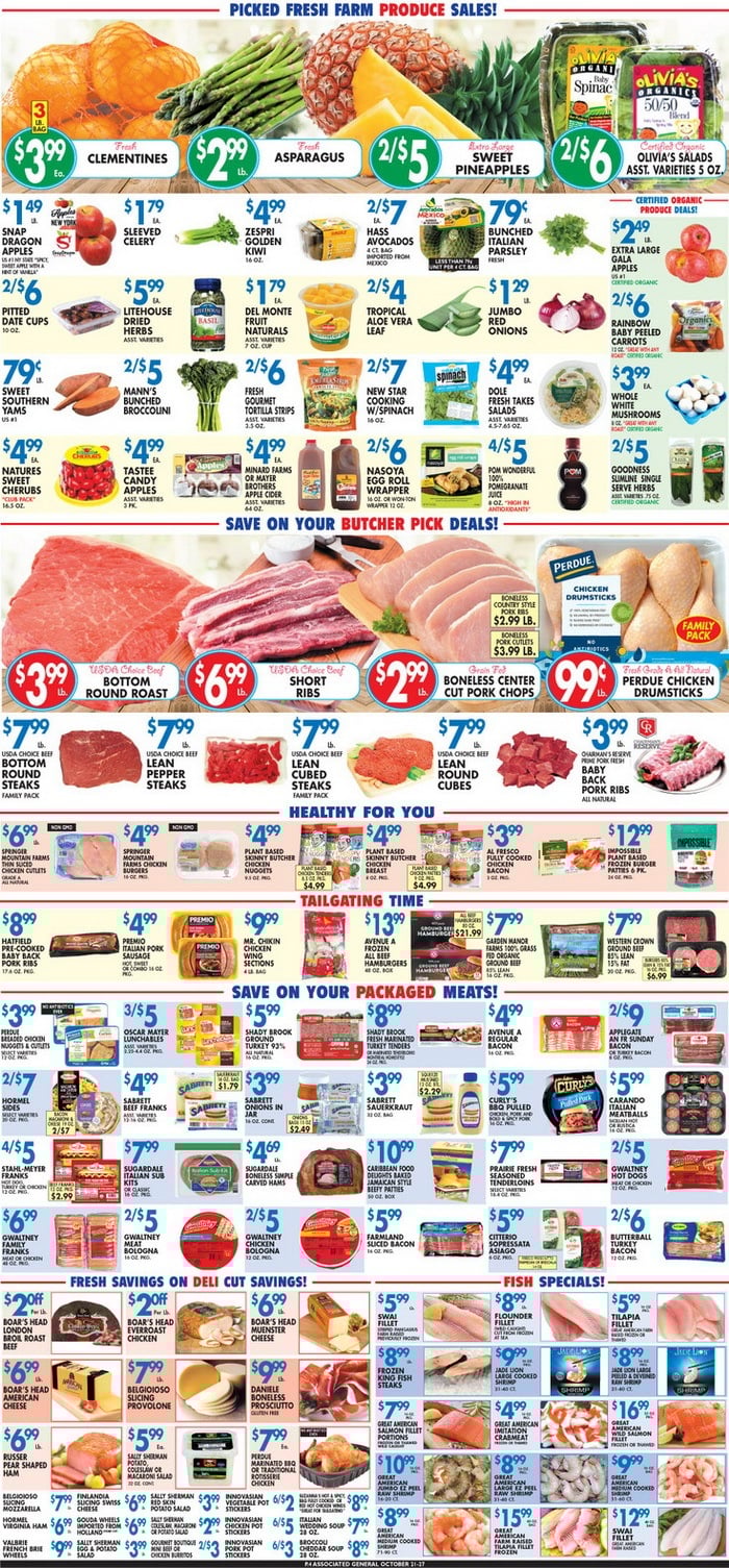 Associated Supermarkets Weekly Ad Oct 21 – Oct 27, 2022