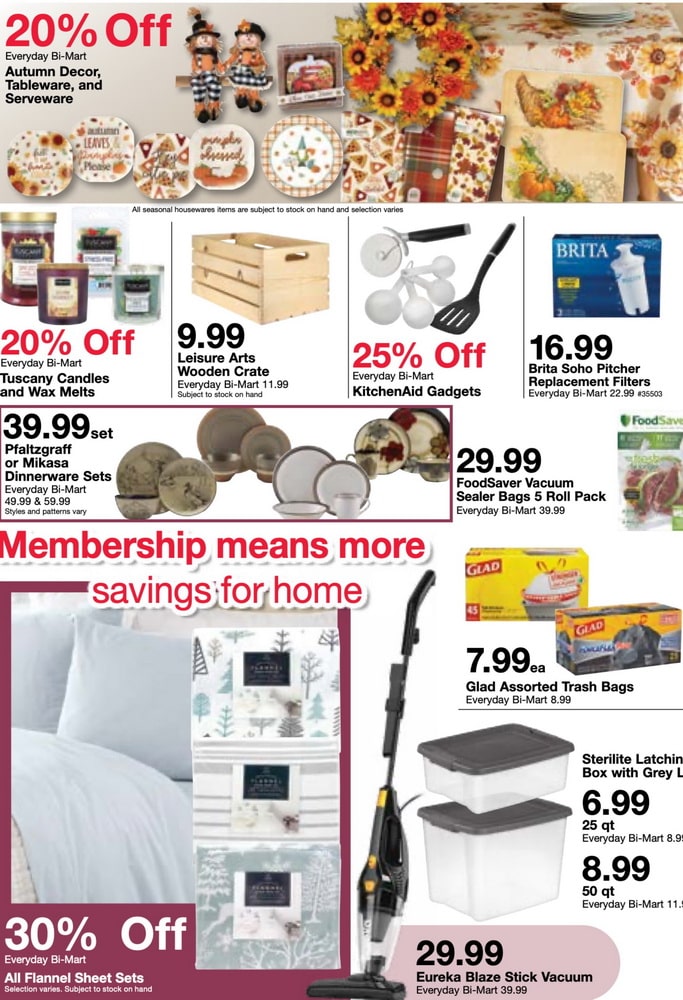 Bi-Mart Weekly Ad Oct 25 – Nov 08, 2022