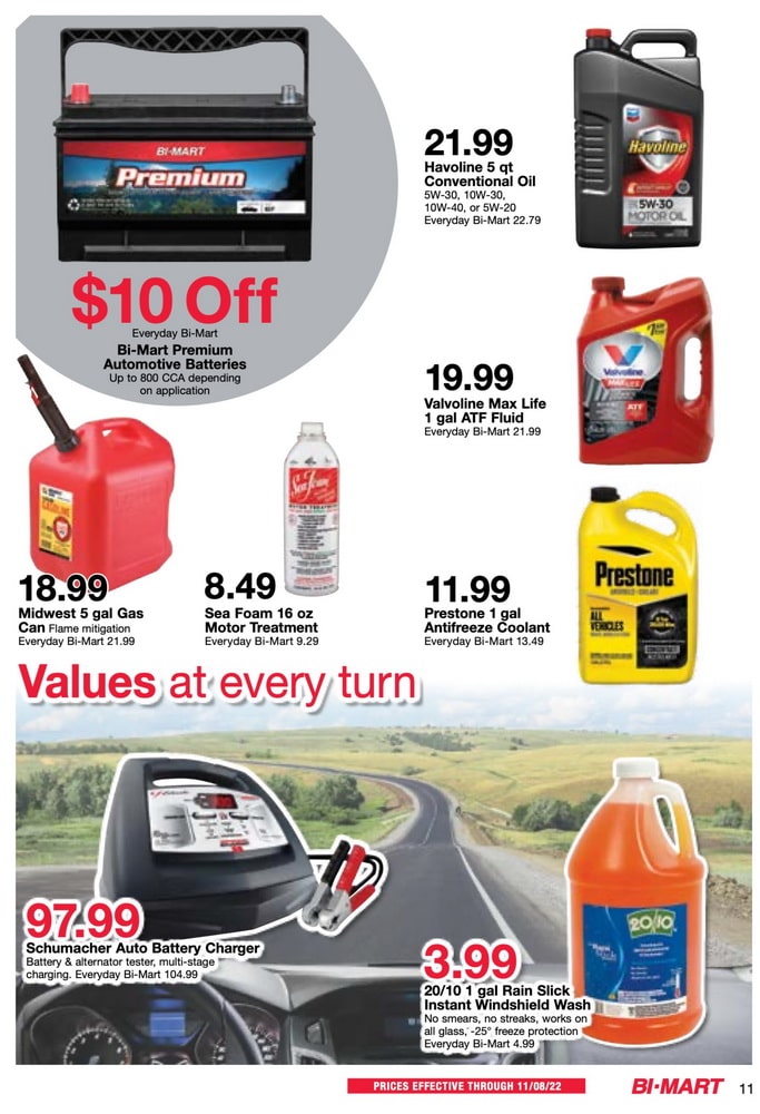 Bi-Mart Weekly Ad Oct 25 – Nov 08, 2022