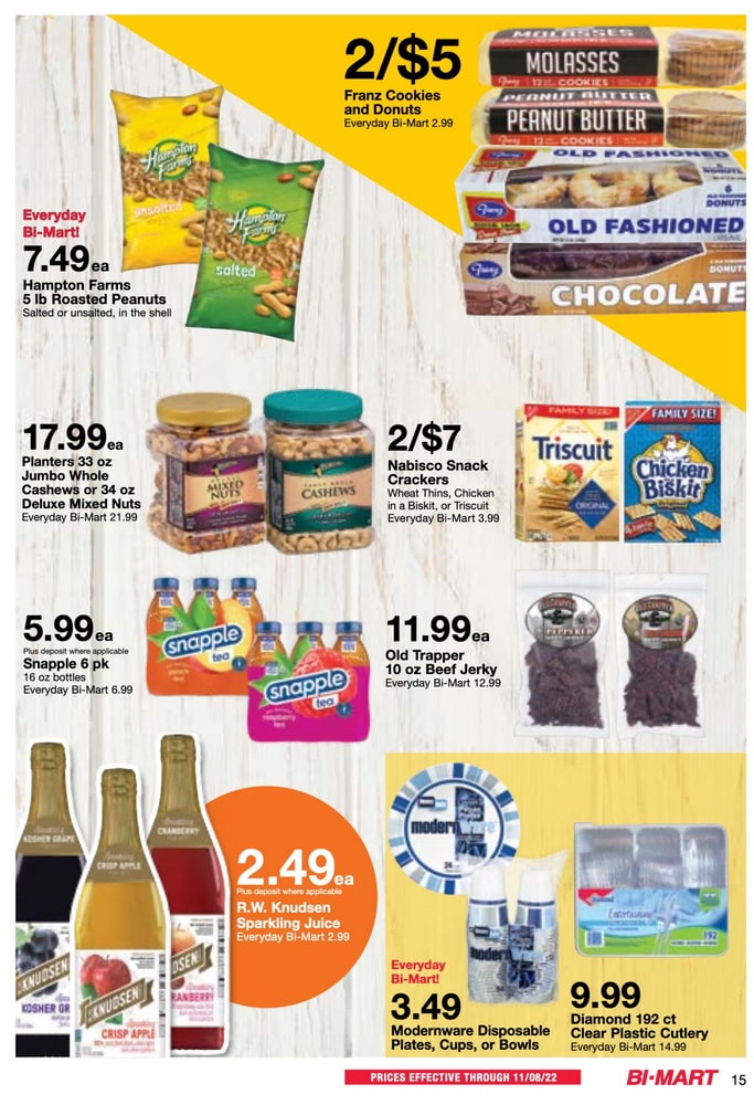 Bi-Mart Weekly Ad Oct 25 – Nov 08, 2022