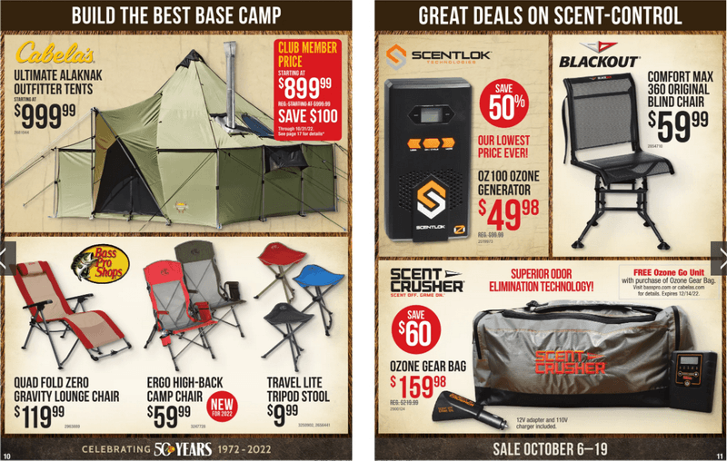 Bass Pro Shops Outdoor Sale Oct 06 – Oct 19, 2022
