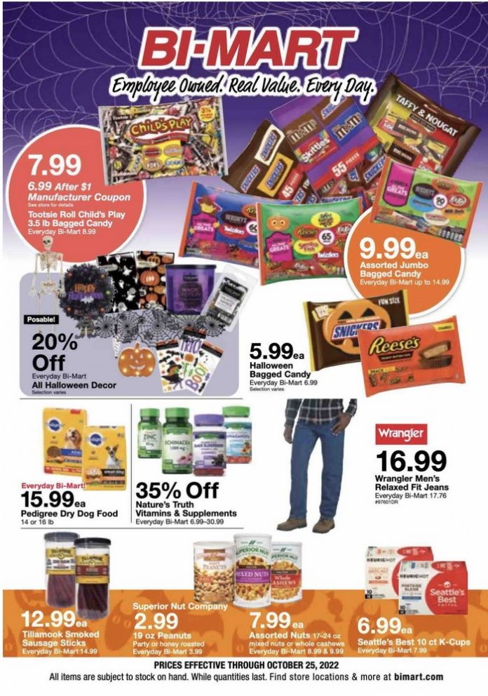 Bi-Mart Weekly Ad Oct 12 – Oct 25, 2022
