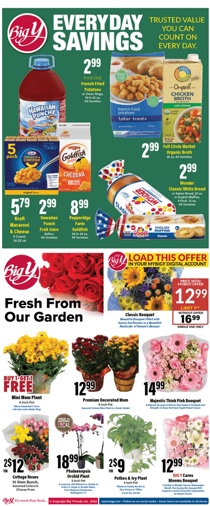 Big Y Weekly Ad Oct 20 – Oct 26, 2022