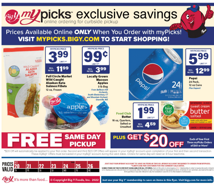 Big Y Weekly Ad Oct 20 – Oct 26, 2022