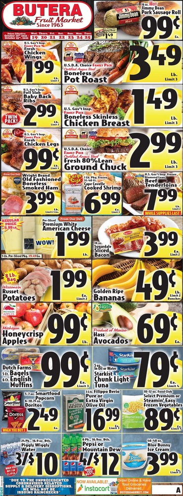 Butera Weekly Ad Oct 19 – Oct 25, 2022