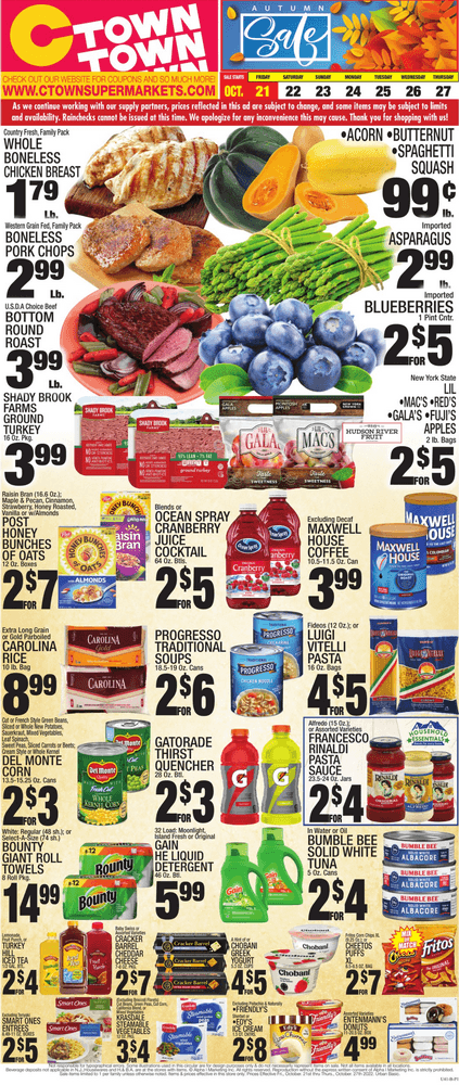 C-Town Weekly Ad Oct 21 – Oct 27, 2022