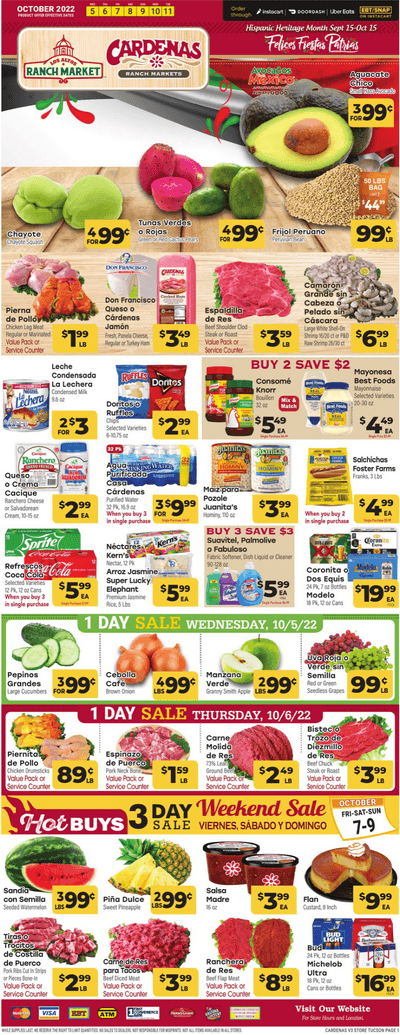 Cardenas Weekly Ad Oct 05 – Oct 11, 2022