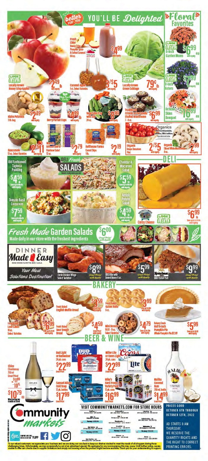 Community Markets Weekly Ad Oct 06 – Oct 12, 2022