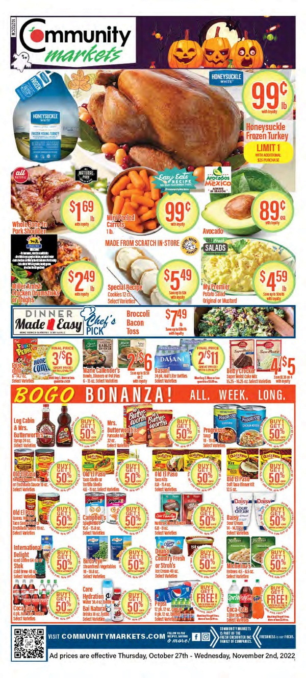 Community Markets Weekly Ad Oct 27 – Nov 02, 2022