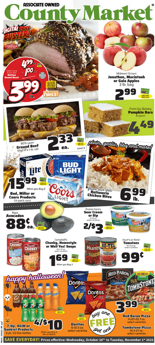County Market Weekly Ad Oct 26 – Nov 01, 2022