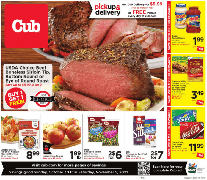 Cub Foods Weekly Ad Oct 30 – Nov 05, 2022