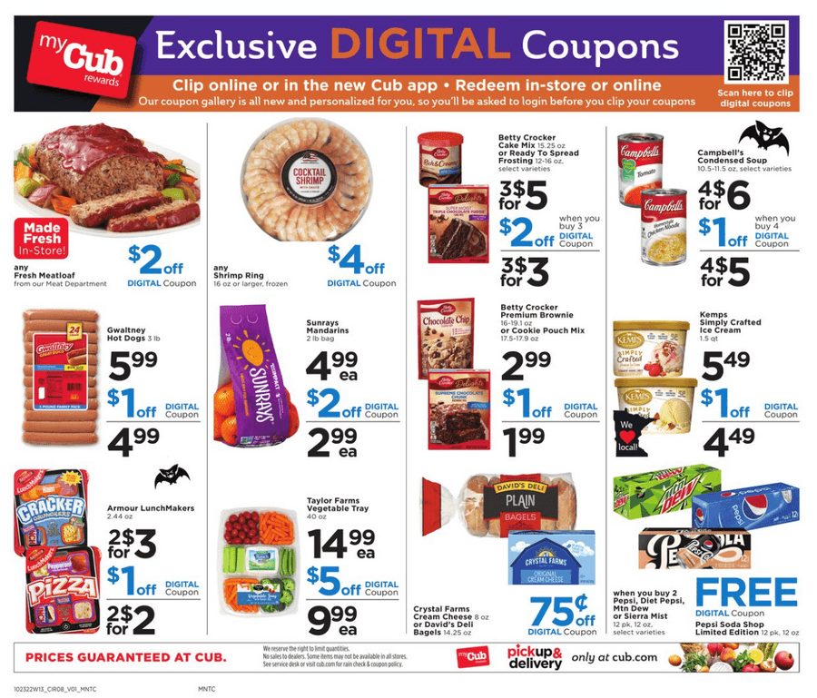 Cub Foods Weekly Ad Oct 23 – Oct 29, 2022 (Halloween Promotion Included)