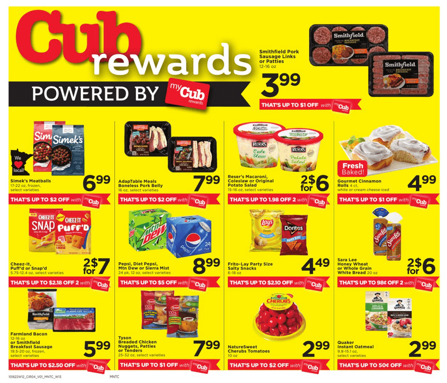 Cub Foods Weekly Ad Oct 23 – Oct 29, 2022 (Halloween Promotion Included)