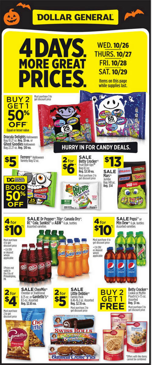Dollar General Weekly Ad Oct 23 – Oct 29, 2022 (Halloween Promotion ...