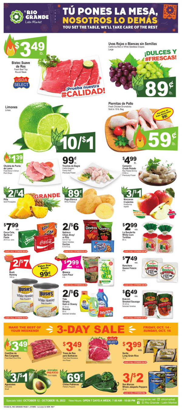 El Rio Grande Weekly Ad Oct 12 – Oct 18, 2022