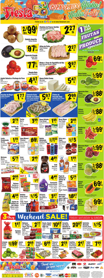 Fiesta Mart Weekly Ad Oct 05 – Oct 11, 2022
