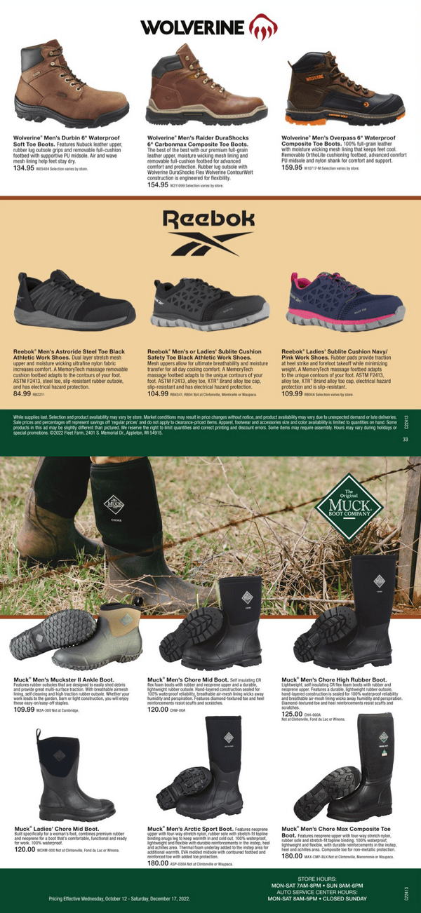 Fleet Farm Fall Workwear Catalog Oct 12 – Dec 17, 2022