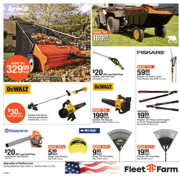 Fleet Farm Weekly Ad Oct 14 – Oct 22, 2022 (Halloween Promotion Included)