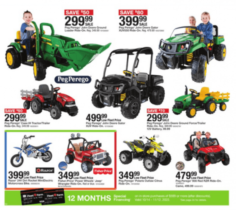 Fleet Farm Monthly Toyland Ad Oct 15 – Nov 12, 2022