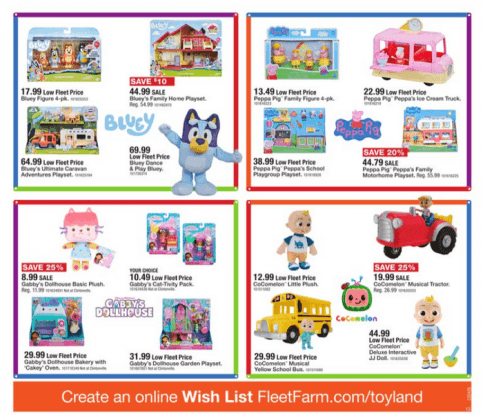 Fleet Farm Monthly Toyland Ad Oct 15 – Nov 12, 2022