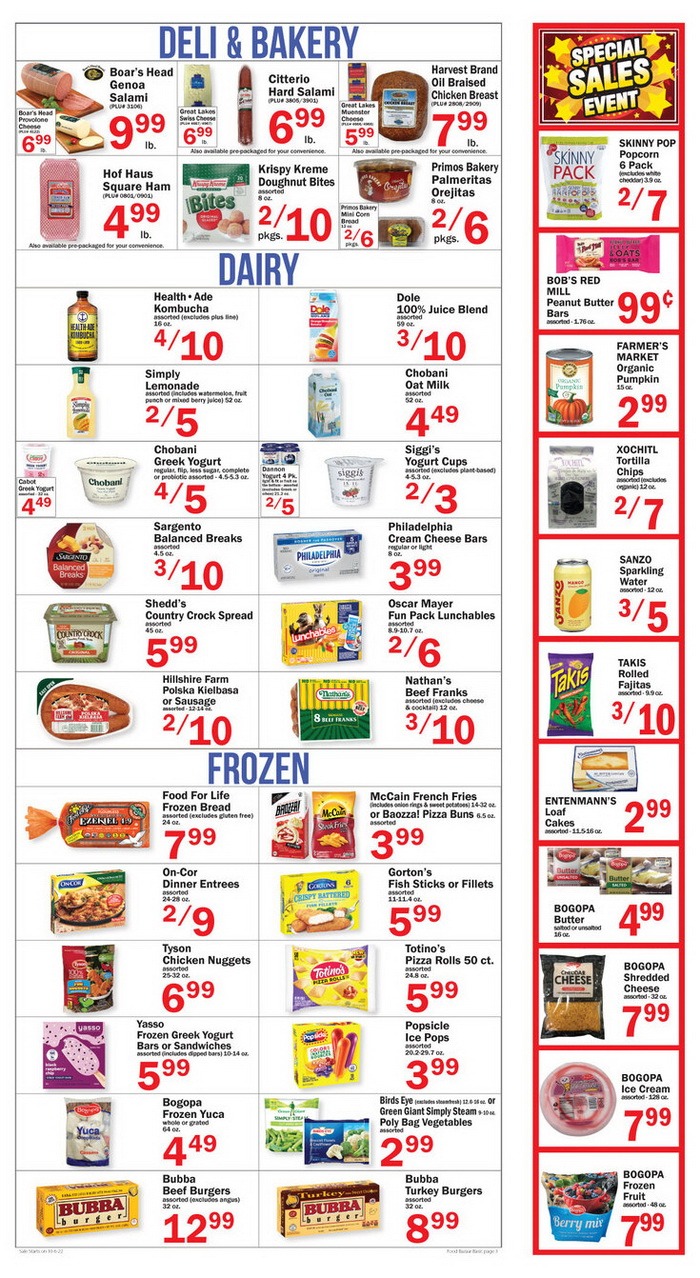 Food Bazaar Weekly Ad Oct 06 – Oct 12, 2022