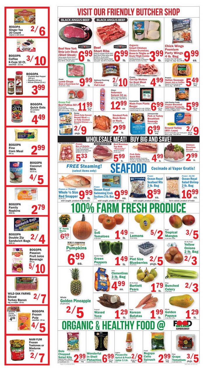Food Bazaar Weekly Ad Oct 06 – Oct 12, 2022