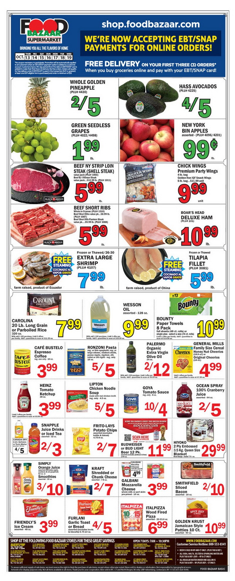 Food Bazaar Weekly Ad Oct 13 – Oct 19, 2022