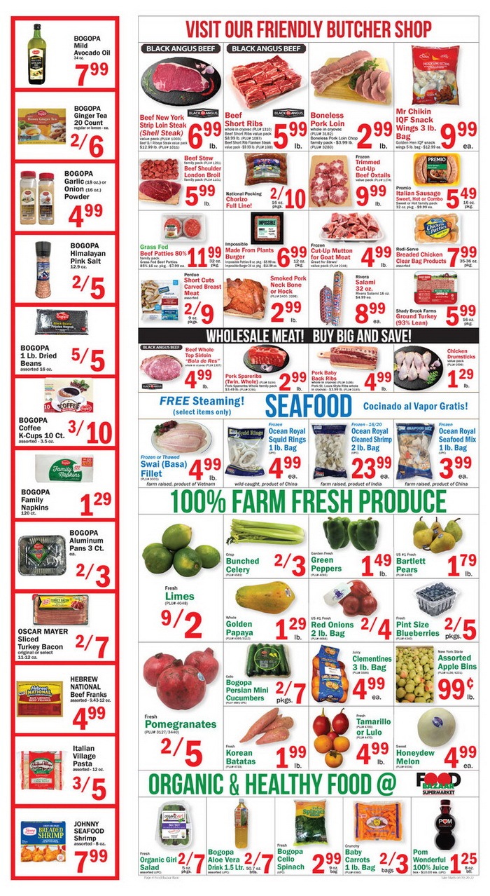 Food Bazaar Weekly Ad Oct 20 – Oct 26, 2022