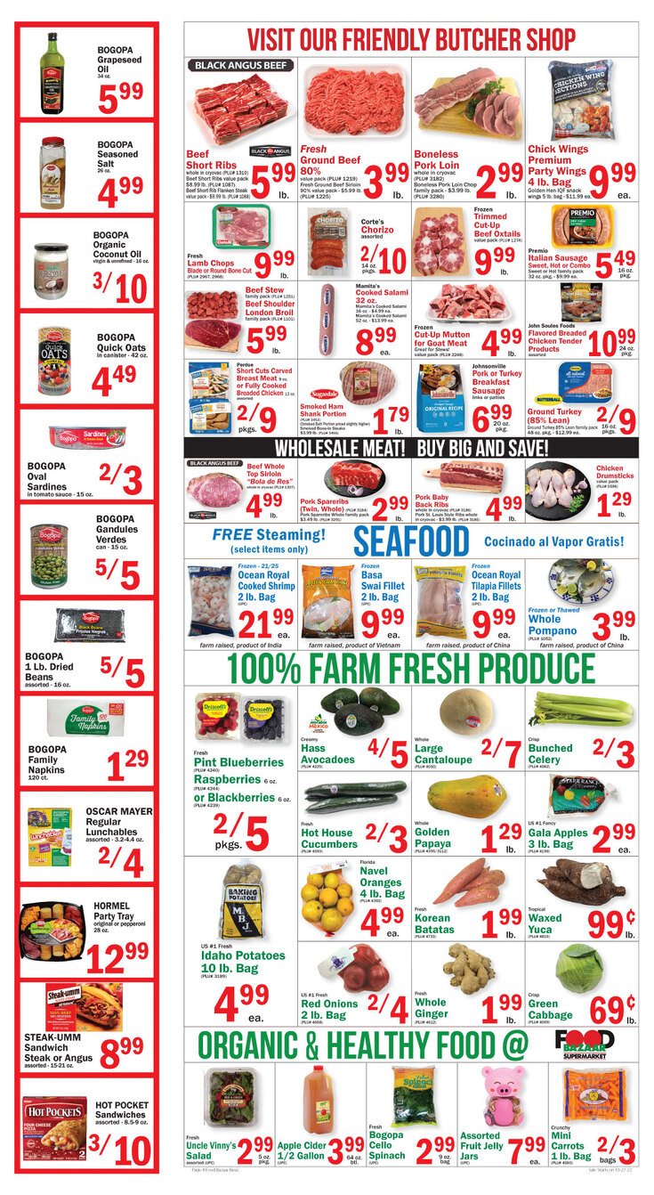 Food Bazaar Weekly Ad Oct 27 – Nov 02, 2022
