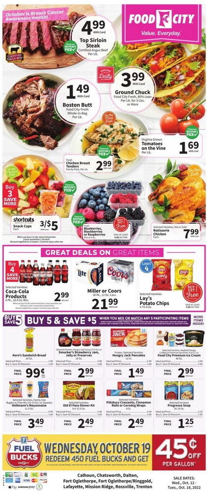 Food City Weekly Ad Oct 19 – Oct 25, 2022