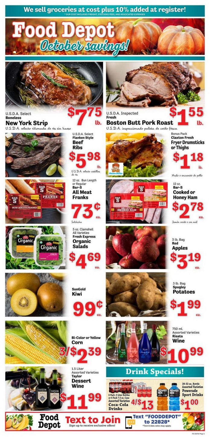 Food Depot Weekly Ad Oct 17 – Oct 23, 2022