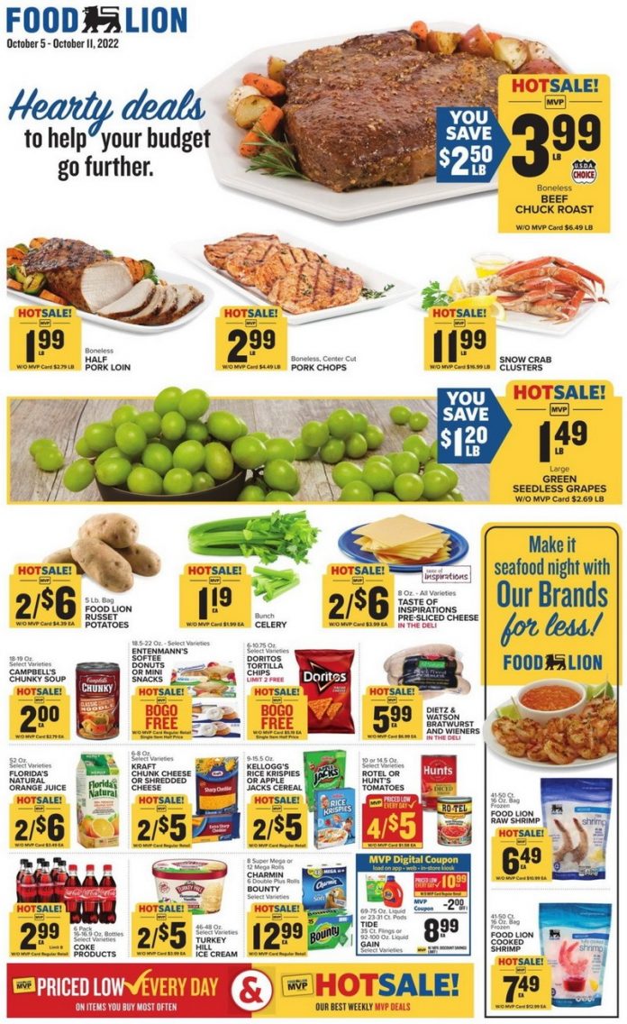 Food Lion Weekly Ad Oct 05 – Oct 11, 2022