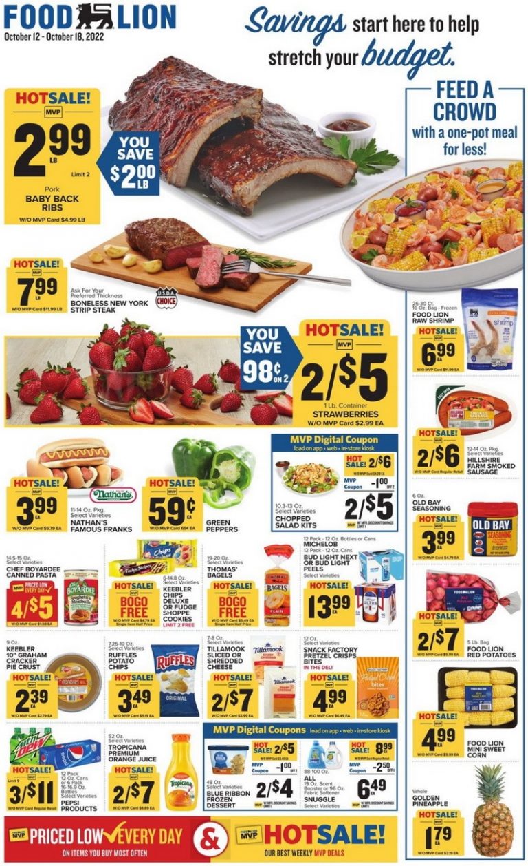 Food Lion Weekly Ad Oct 12 – Oct 18, 2022 (Halloween Promotion Included)