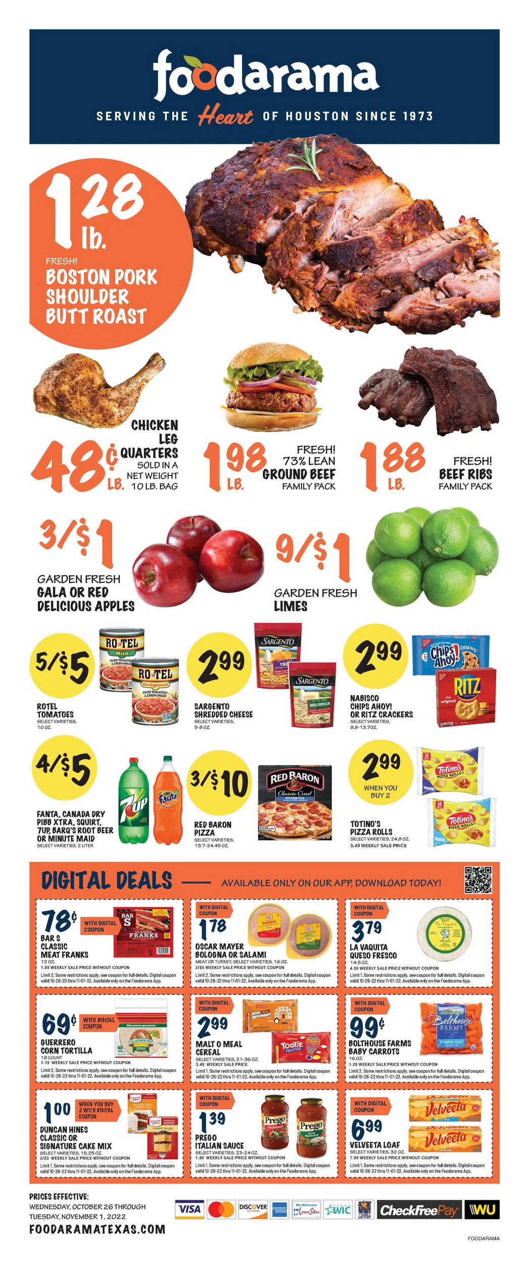 Foodarama Weekly Ad Oct 26 – Nov 01, 2022