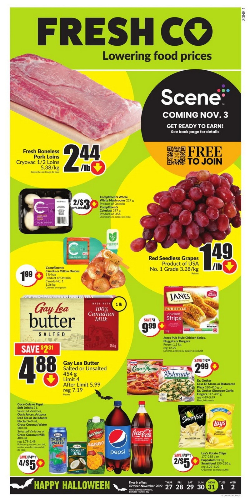 FreshCo Weekly Ad Oct 27 – Nov 02, 2022 (Halloween Promotion Included)