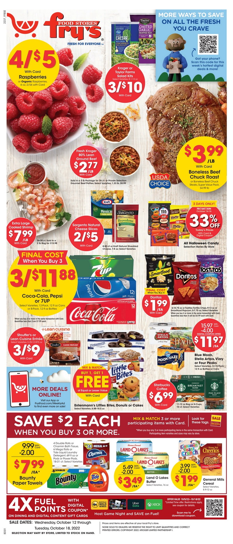 Fry's Food Weekly Ad Oct 12 – Oct 18, 2022 (Halloween Promotion Included)
