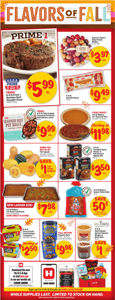 HEB Weekly Ad Oct 12 – Oct 18, 2022