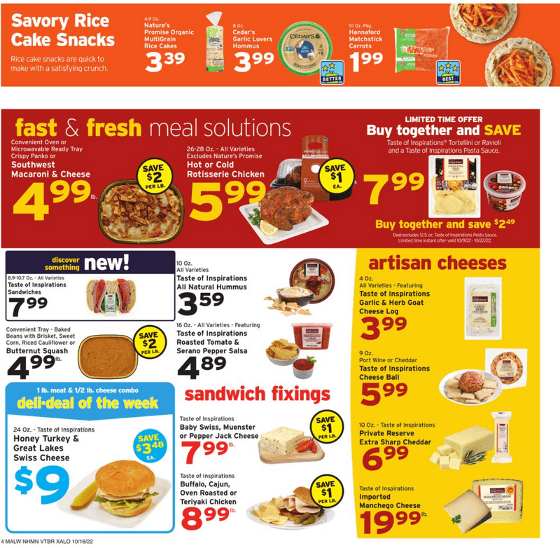 Hannaford Weekly Ad Oct 16 – Oct 22, 2022